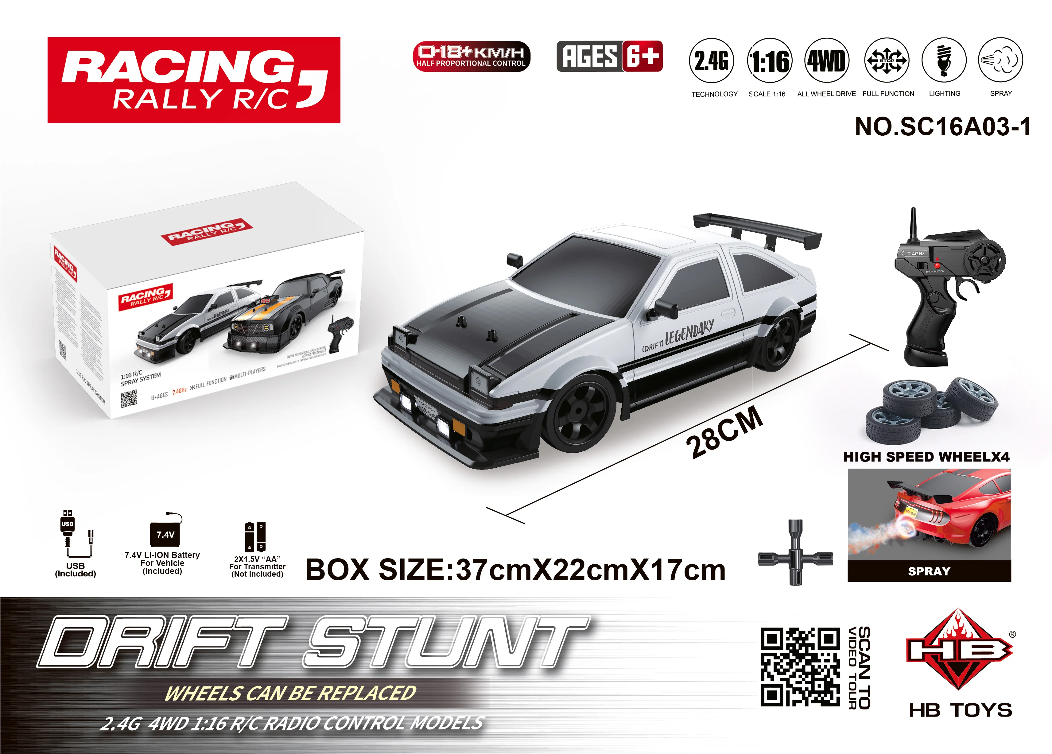 AE86-Remote-Control-CAR-Racing-Vehicle-Toys-For-Children-1-16-4WD-2-4G ...