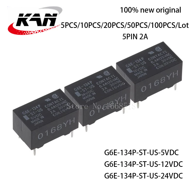 Free Shipping Original Relay G6E-134P-ST-US G6E-134P-ST-US-5VDC G6E ...
