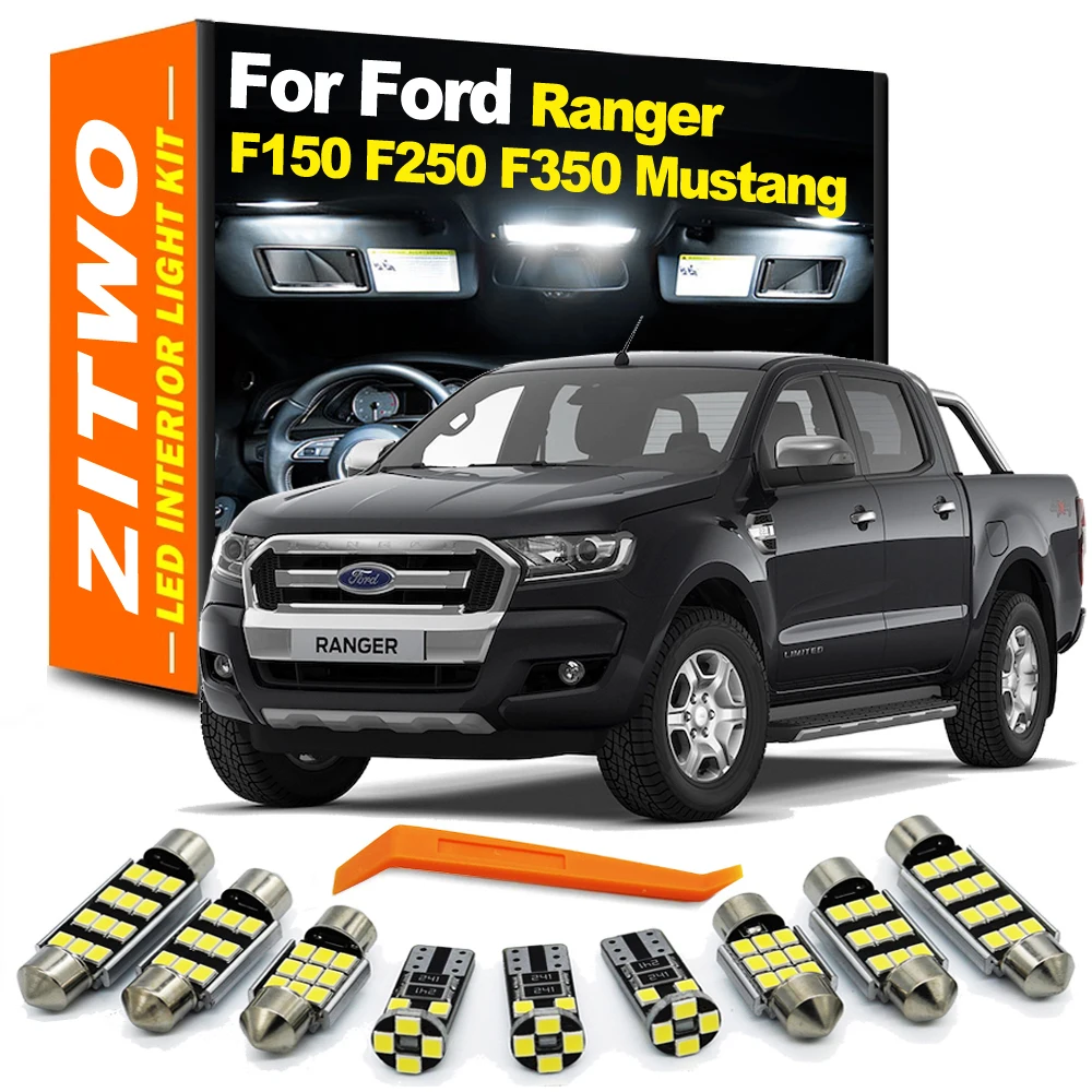 ZITWO LED Interior Dome Reading Light Kit For Ford Ranger Mustang F-150 ...