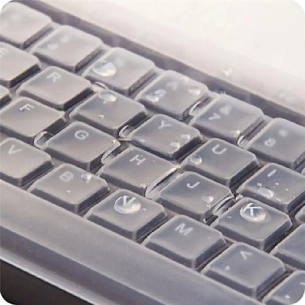 1Pc-Universal-Silicone-Desktop-Computer-Keyboard-Clear-Skin-Protector ...
