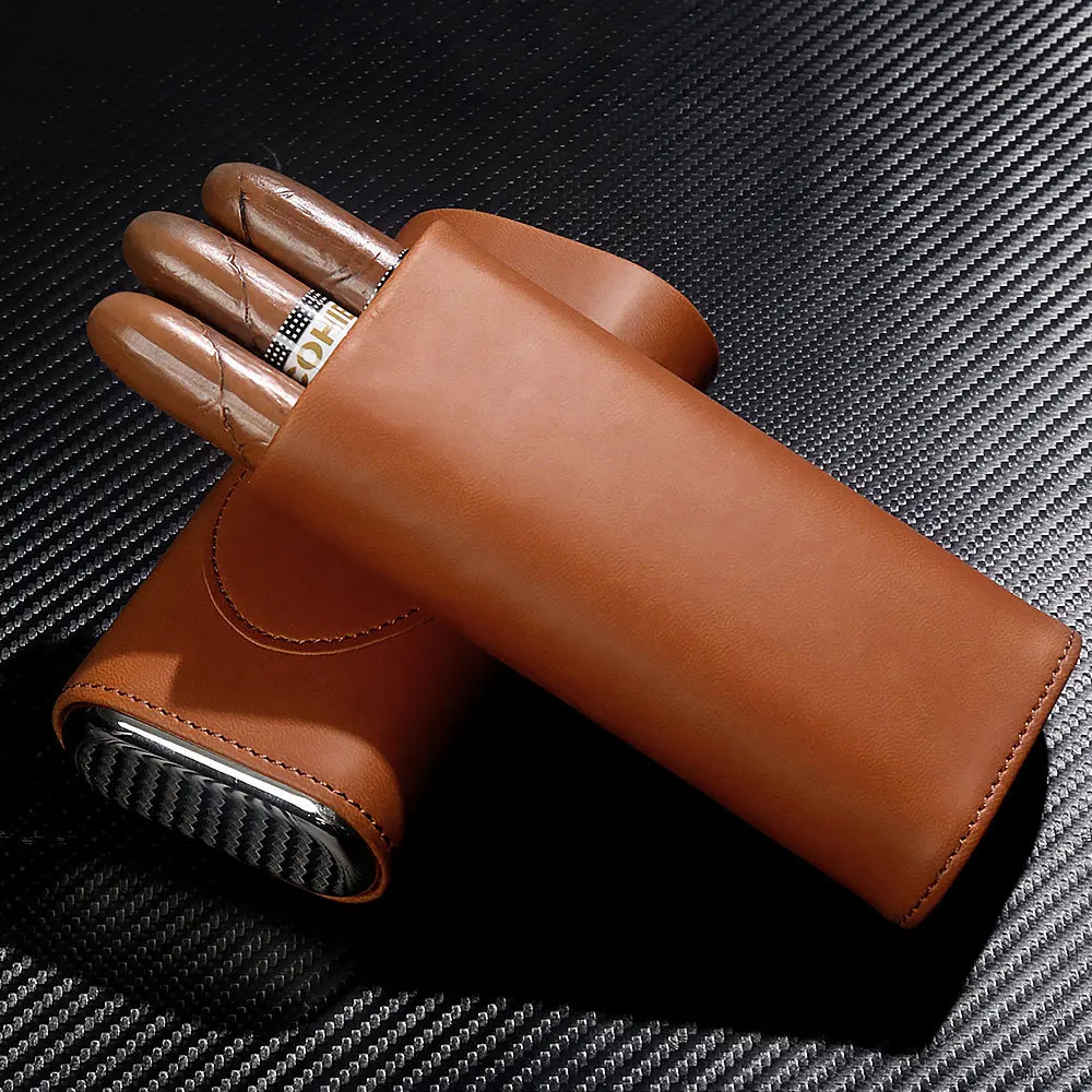 Cigar-Sleeve-3pcs-PU-Leather-Cedar-Wood-Cigar-Bag-Moisture-Resistant ...