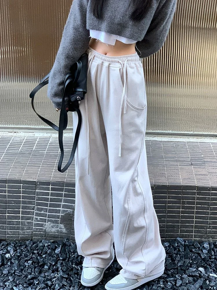 HOUZHOU-Basic-Gray-Jogging-Sweatpants-Women-Harajuku-Korean-Style ...