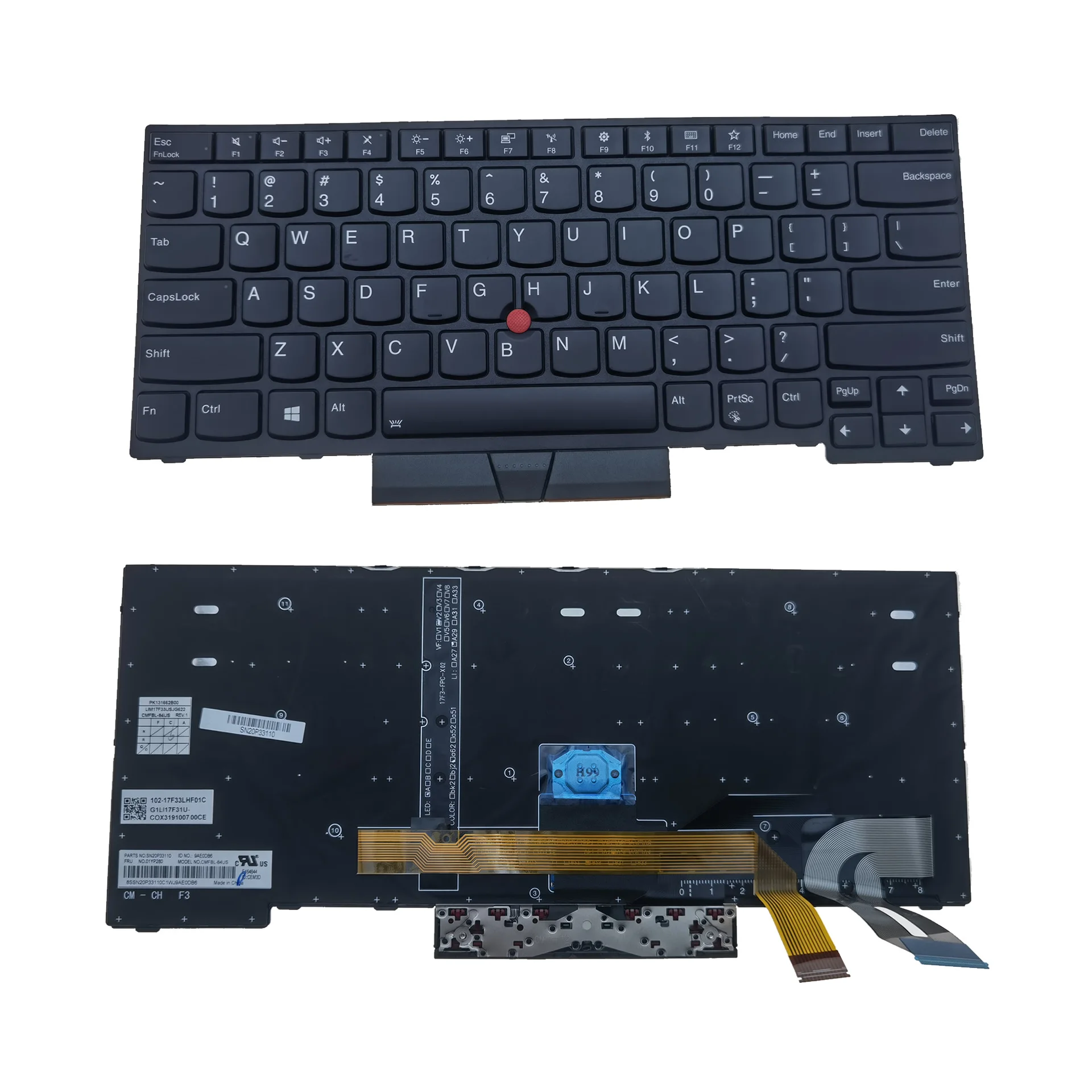 New/Orig US Laptop Keyboard For Lenovo Thinkpad E480 E485 L480 L380 ...