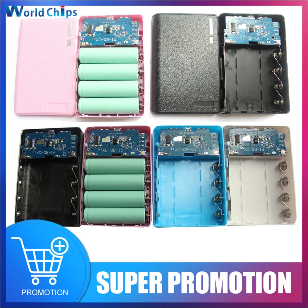5V-Dual-USB-Power-Bank-Battery-Box-4-18650-Battery-Holder-Solderless ...