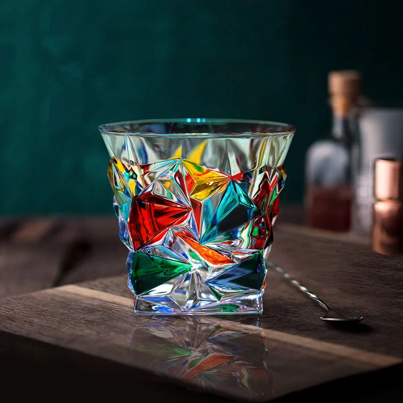 Italy-Crystal-Color-Whiskey-Cup-Whisky-Liquor-Wine-Cocktail-Glass-Water ...