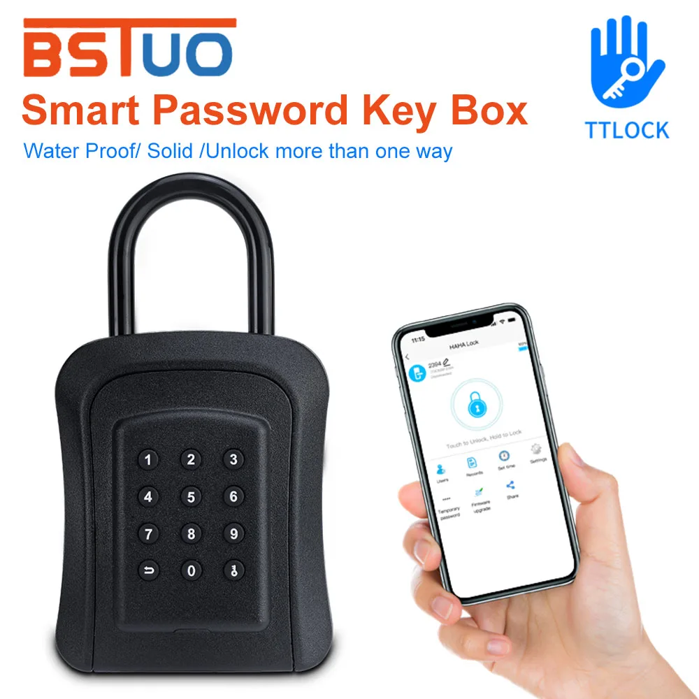 Waterproof-Metal-Wire-Free-Safe-Box-for-Key-with-TTlock-App-Unlock ...