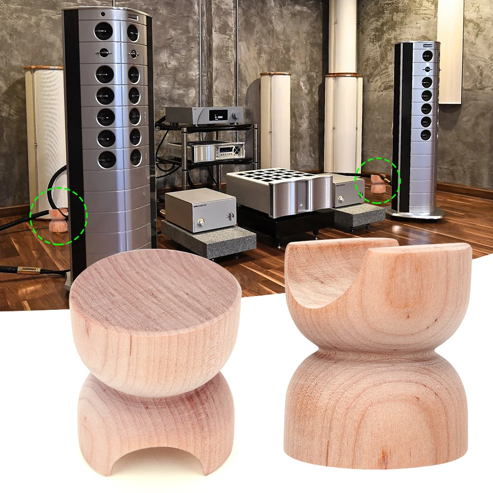 Wooden-Speaker-Insulation-Wire-Holder-Bracket-Support-HiFi-Music-Wire ...