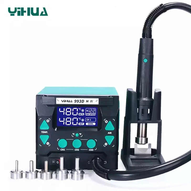 YIHUA-993DM-IV-1000W-Hot-Air-Desoldering-Station-Microcomputer ...