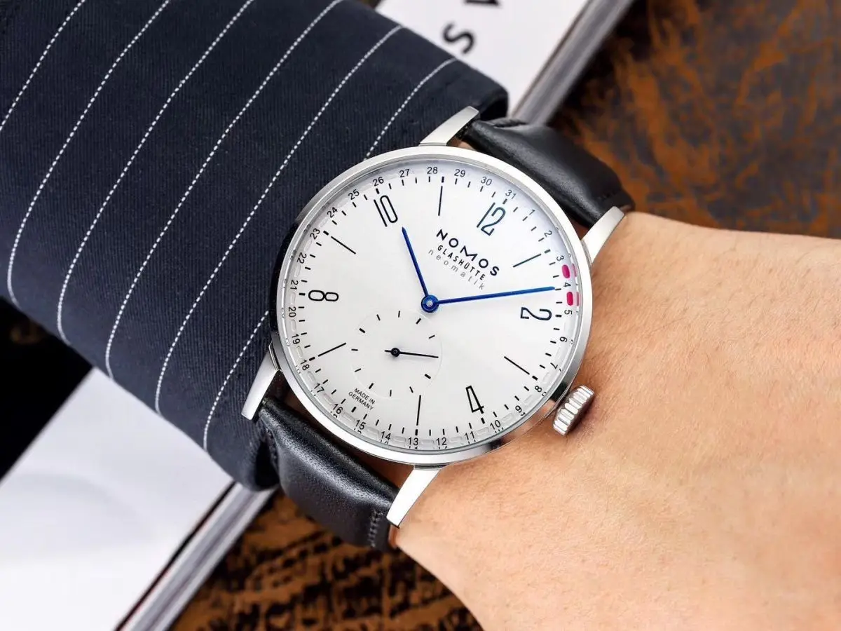 NOMOS reloj mecánico automático para hombre, glamhütte Tangente180 ...