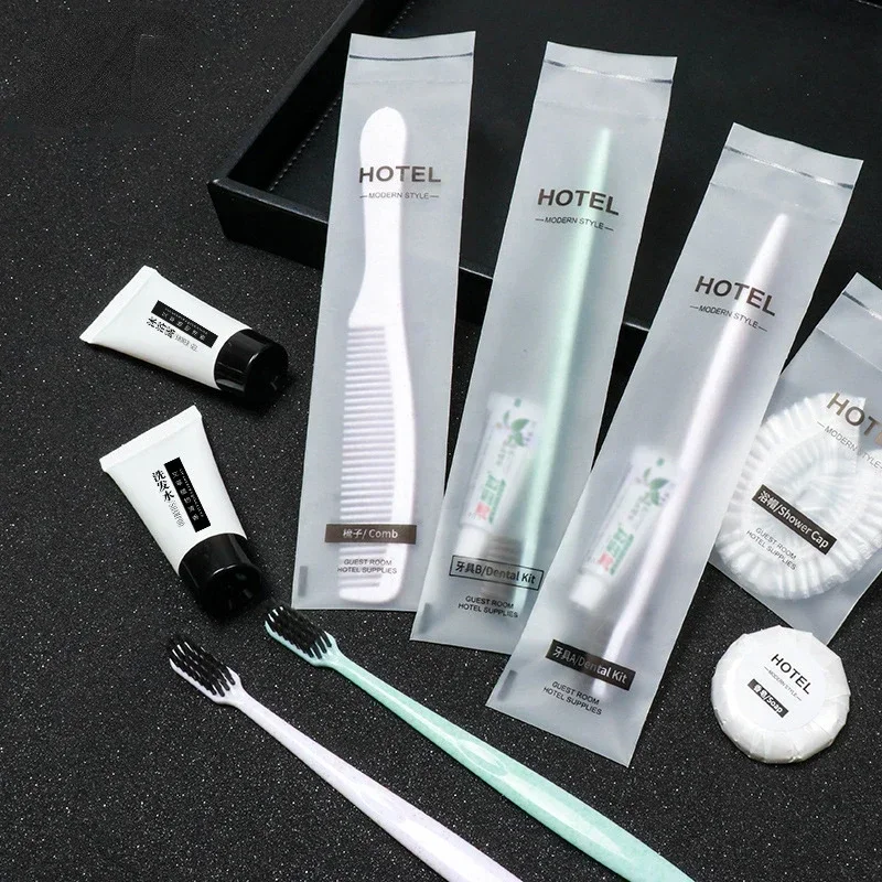 Hotel Disposable Toiletries Set Toothbrush Slippers Care Packs Shower ...
