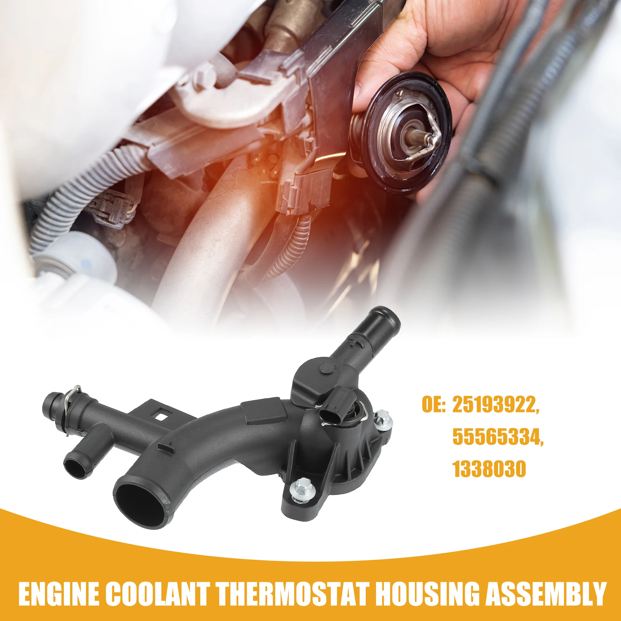 X-Autohaux-Car-Engine-Coolant-Thermostat-Housing-Assembly-25193922 ...