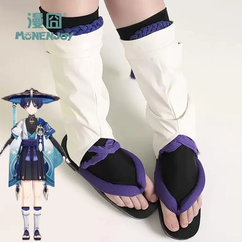 Game Genshin Impact Cosplay Wanderer Scaramouche shoes Cosplay Costume ...