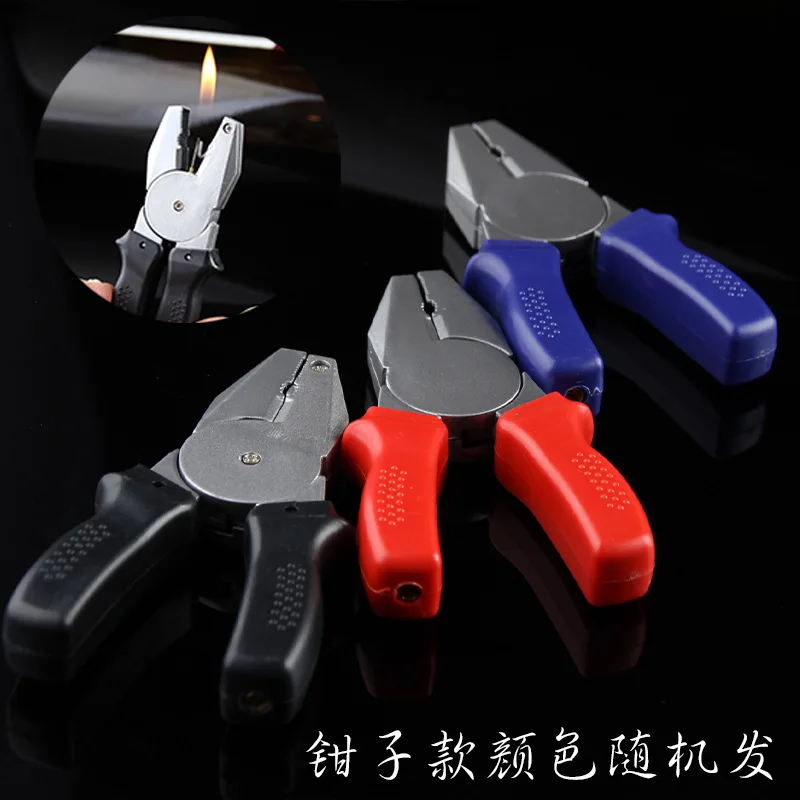 Creative Mini Pliers tools Fire Refillable Cigarette Lighter Butane Gas ...
