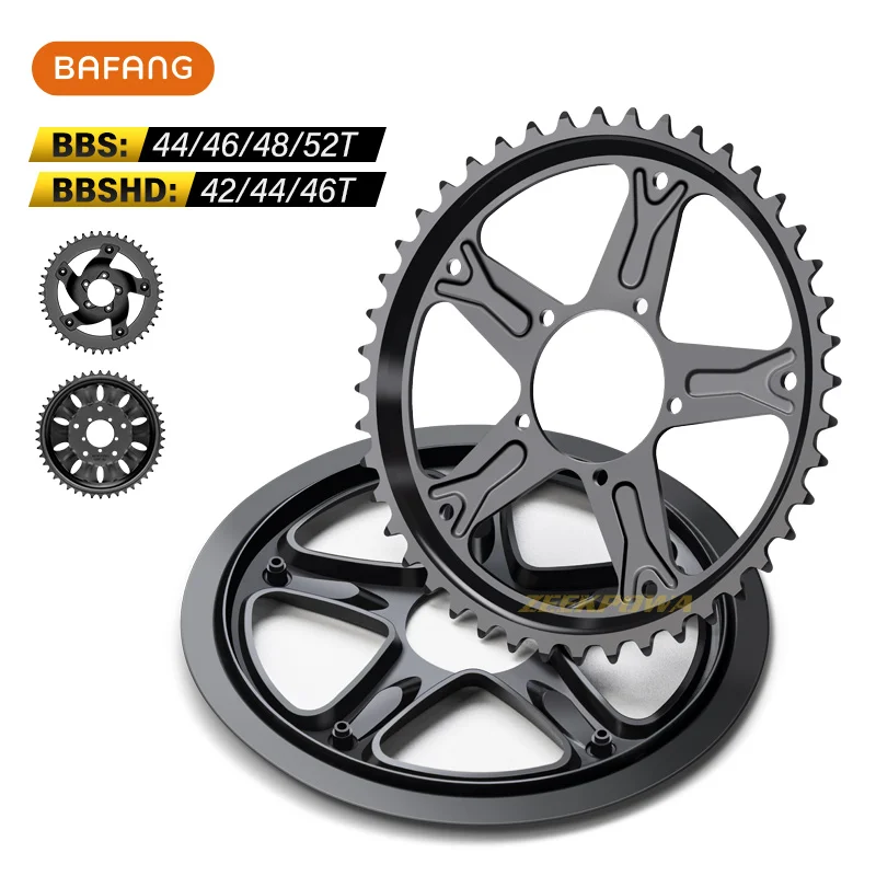 Bafang 44T 46T 48T 52T Chainring Chain Wheel Guard Sprocket Chainwheel ...