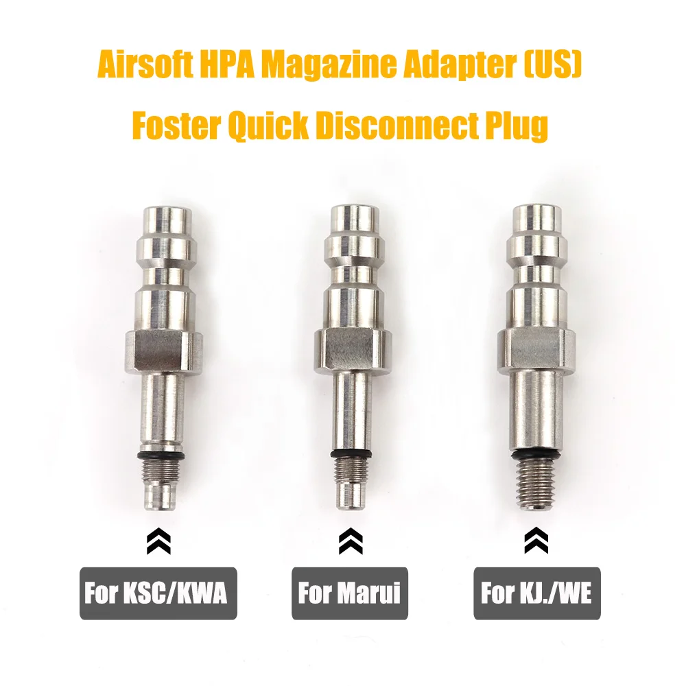 HPA-Magazine-Taps-Valve-Adapter-To-Foster-Quick-Disconnect-Plug-US-Type ...