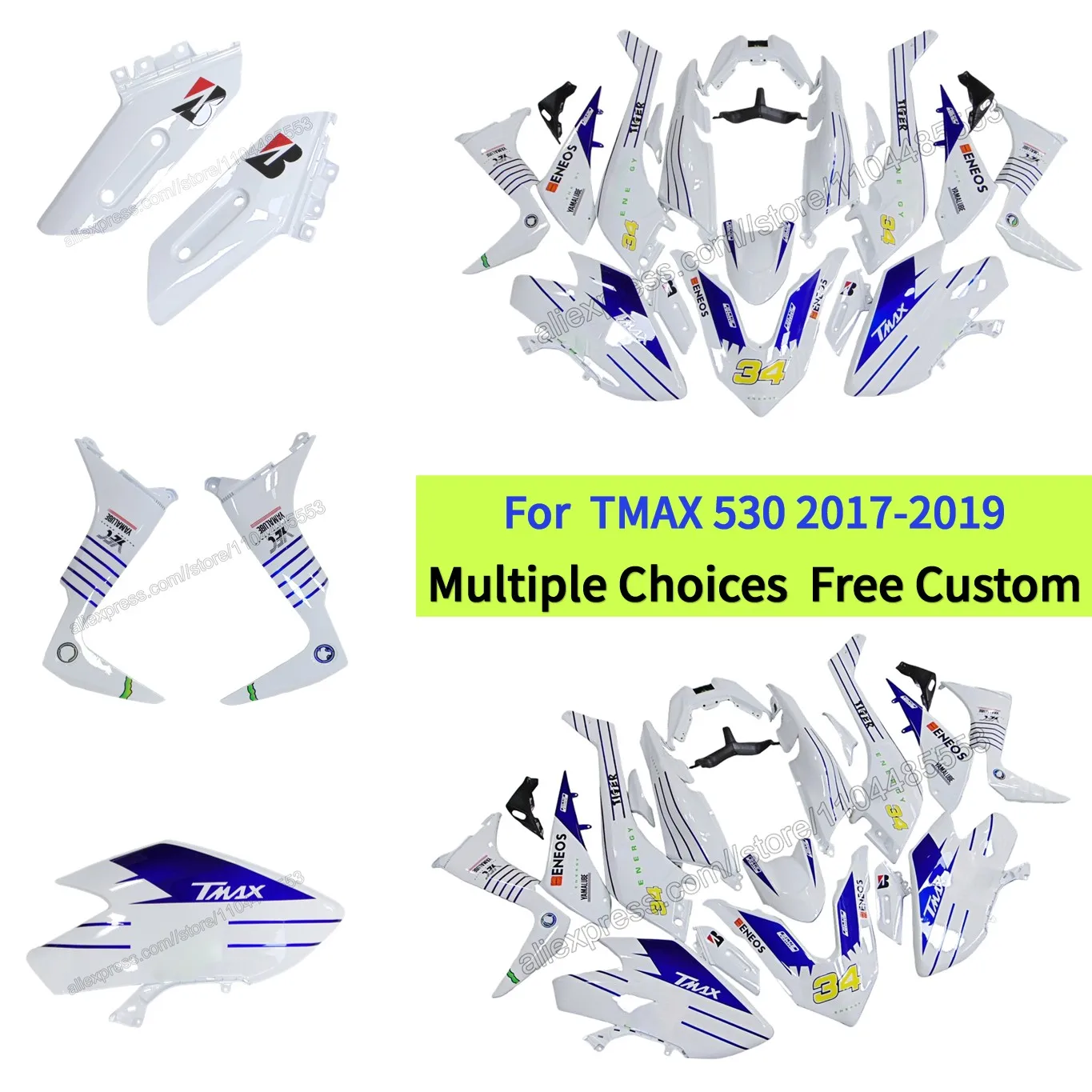 For YAMAHA TMAX530 2017 2018 T-MAX 530 2019 TMAX DX ABS Plastic ...