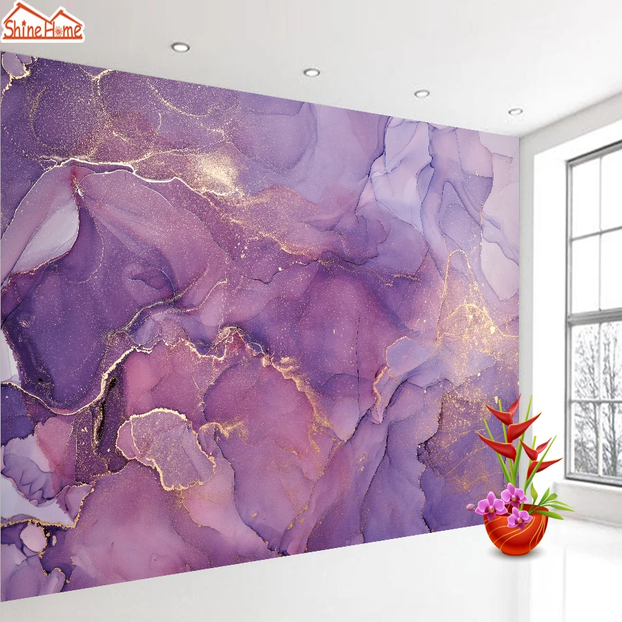 Custom-Purple-Watercolor-3d-Abstract-Painting-TV-Background-Self ...
