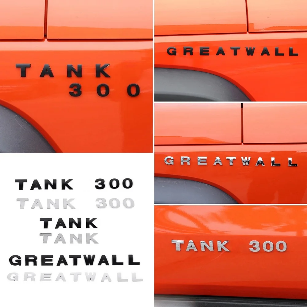 For GWM Great Wall Tank 300 2022 2023 Stainless Black Chrome Car Logo ...