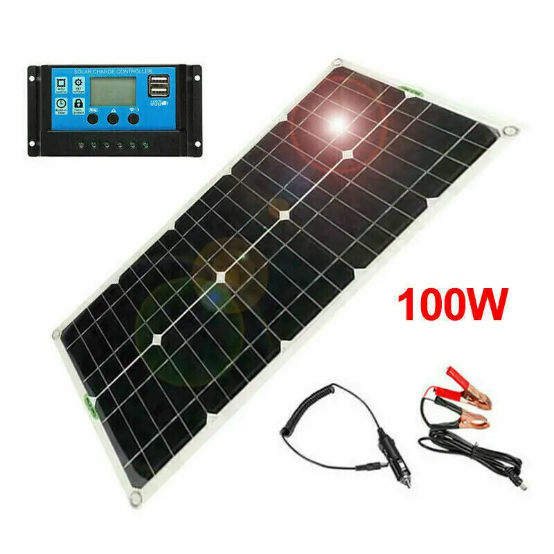 100W-Solar-Panel-Hochleistungs-Solarpanel-10A-Transformator-Easy-and ...
