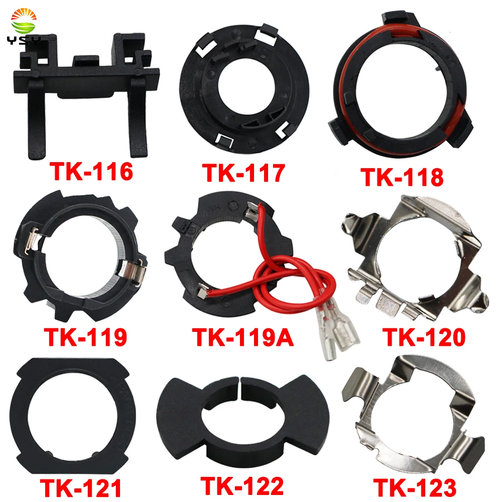 2Pcs-H1-H7-LED-Car-HeadLight-Bulb-Clip-Retainer-Adapter-Socket-Base ...