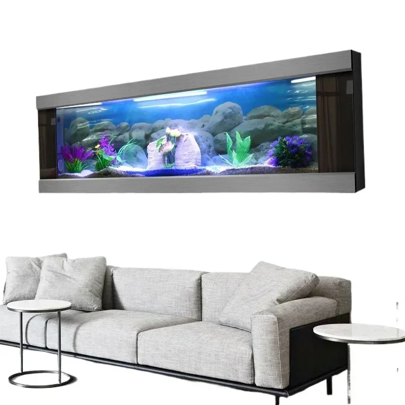 Wall-Mounted-Aquarium-Fish-Tank-Wall-Hanging-Aquarium-Large-Size-Glass ...