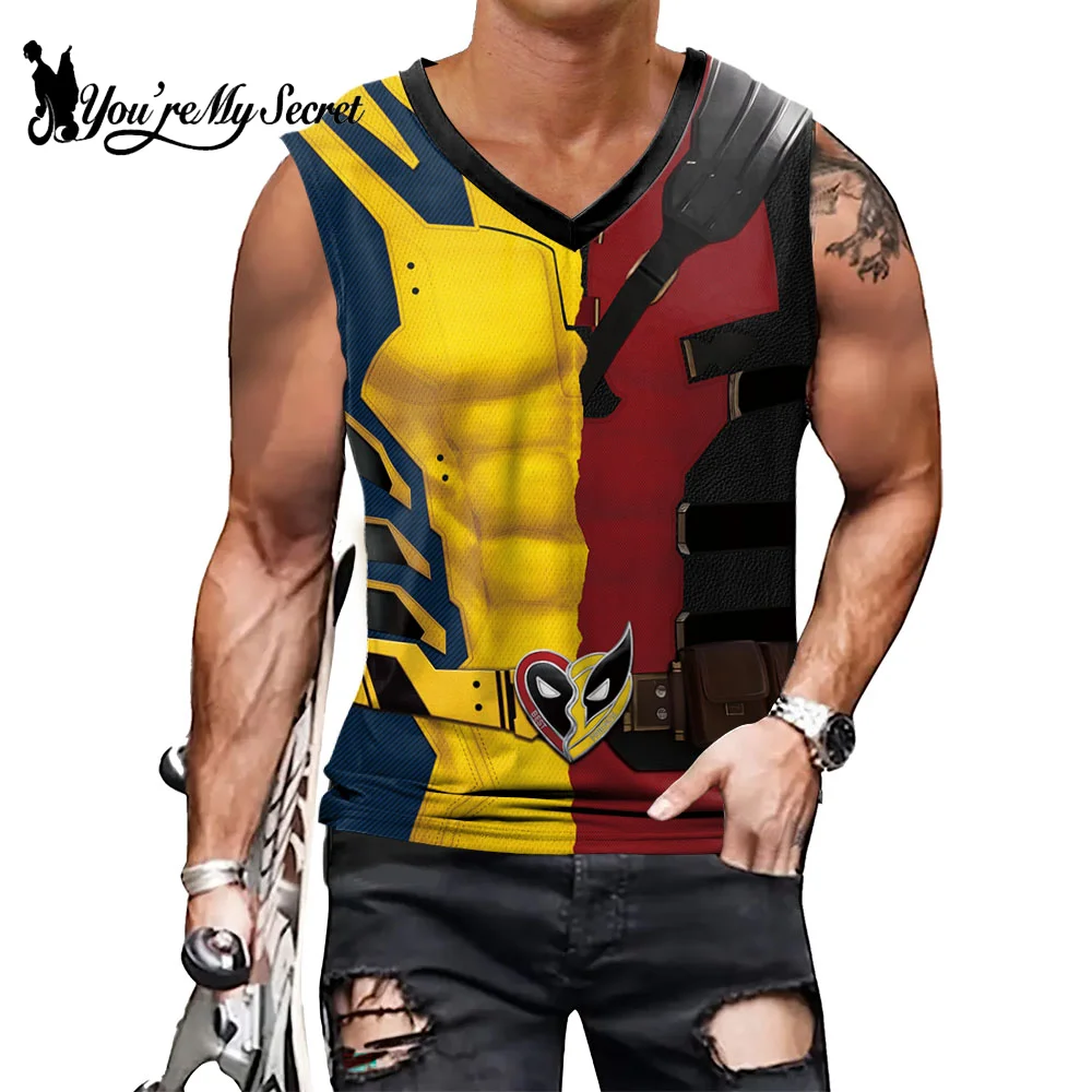 You-re-My-Secret-Wolverine-Deadpool-Cosplay-V-neck-Tank-Top-Men-Gym ...