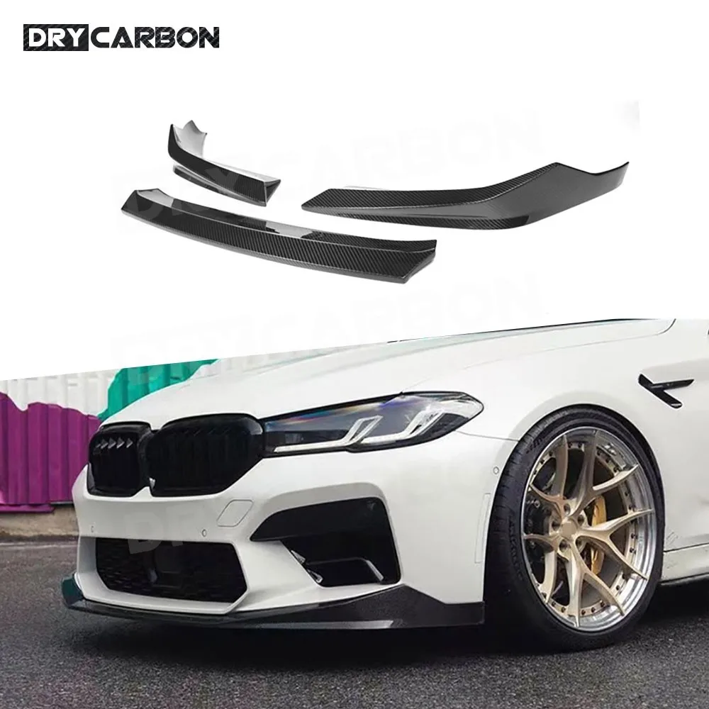 Dry Carbon Fiber M Style Front Bumper Spoiler Lip Body Kits For BMW M5 ...