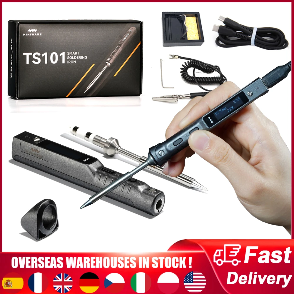 TS101 Smart Electric Soldering Iron Upgrade Mini USB Type C Soldering ...