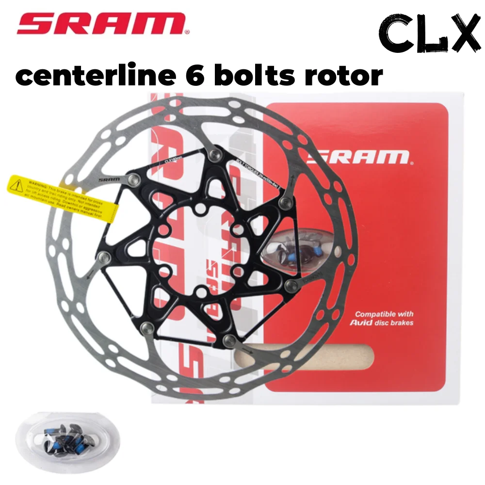 2pc-Fit-SRAM-CenterLine-Disc-Brake-Rotor-CLX-6-BOLT-160-180mm203MM-MTB ...