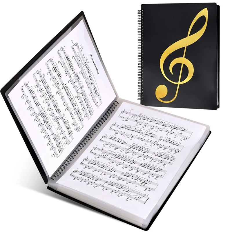 Sheet Music Folder, 60 Pages, Sheet Music/Holder,Fits Letter Size A4 ...