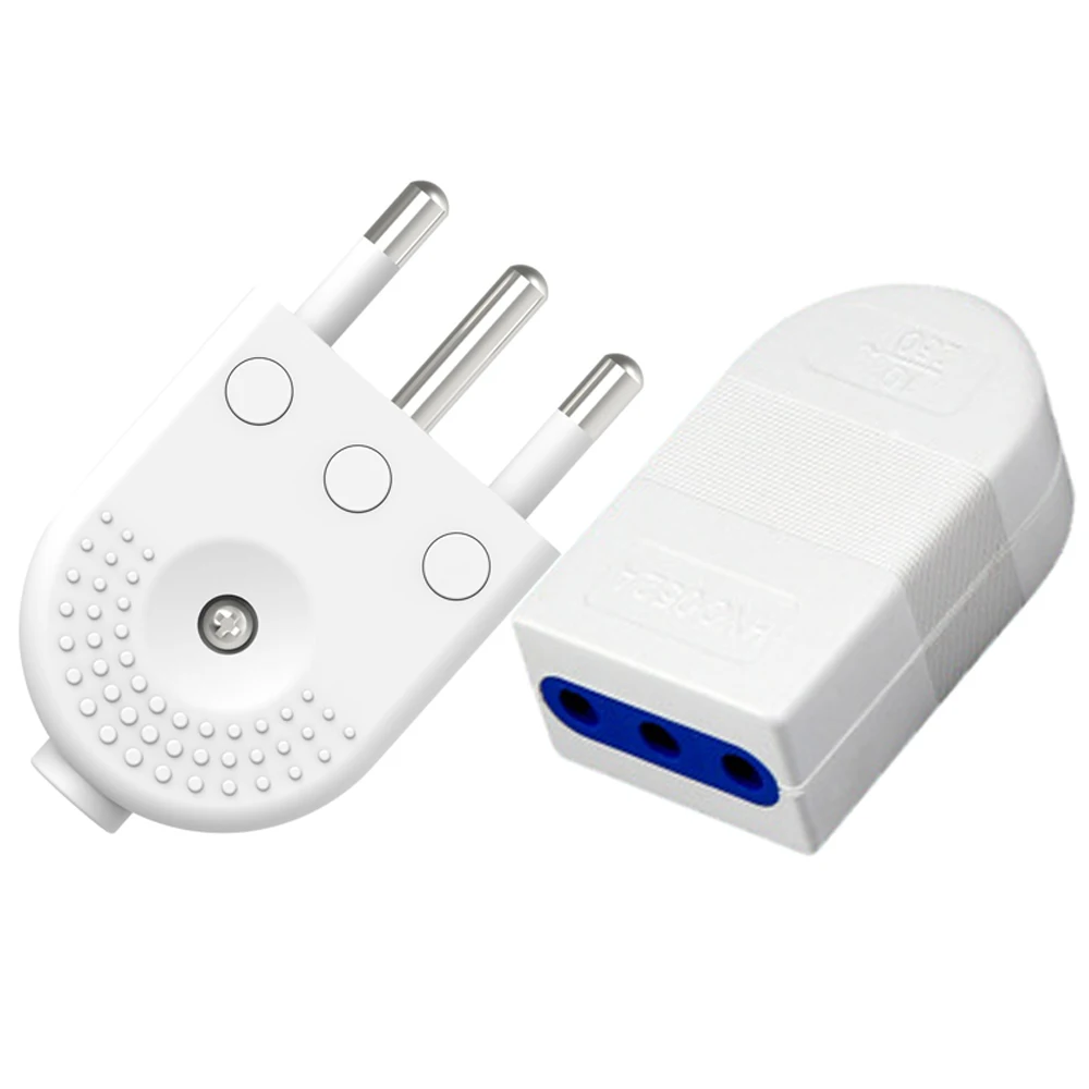 European-Italy-Wiring-Power-Plug-Female-Socket-Removable-90-angle-EU ...