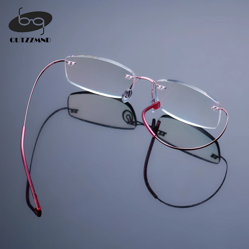 1PC-Flexible-Ultralight-Reading-Glasses-Rimless-Memory-Titanium ...