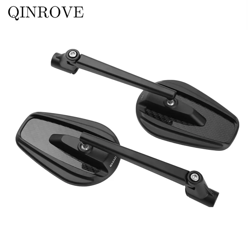 aluminum alloy Carbon Fiber Motorcycle Rear Mirror Universal Side ...