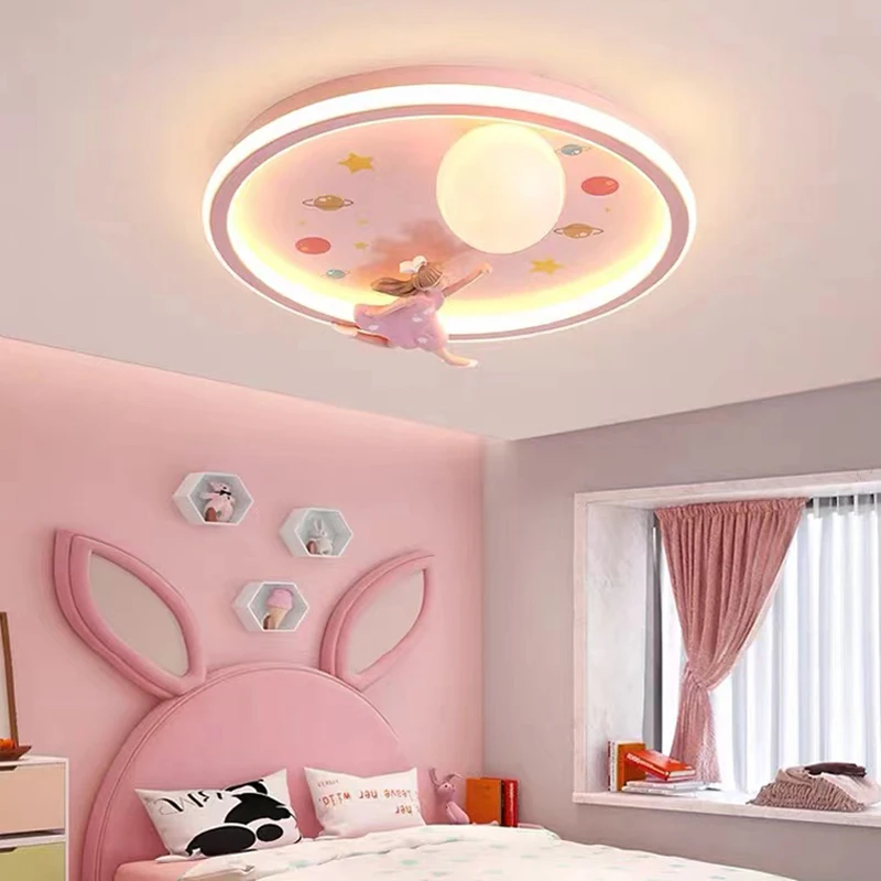 Princess-ceiling-light-Kids-Baby-bedroom-ceiling-Chandelier-girls-room ...