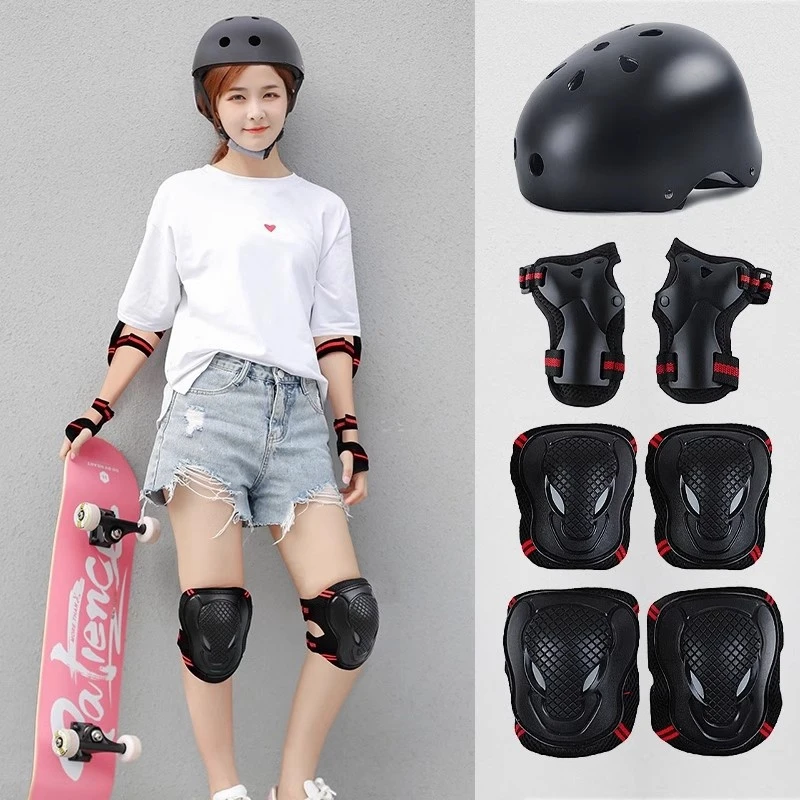 Skateboard-Ice-Roller-Skating-Protective-Gear-Elbow-Pads-Wrist-Safety ...