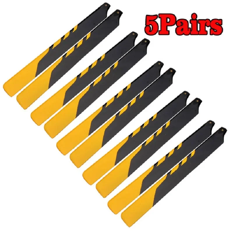 325mm Fiber Glass Main Rotor Blades For Align T-Rex 450 2 Pairs RC ...