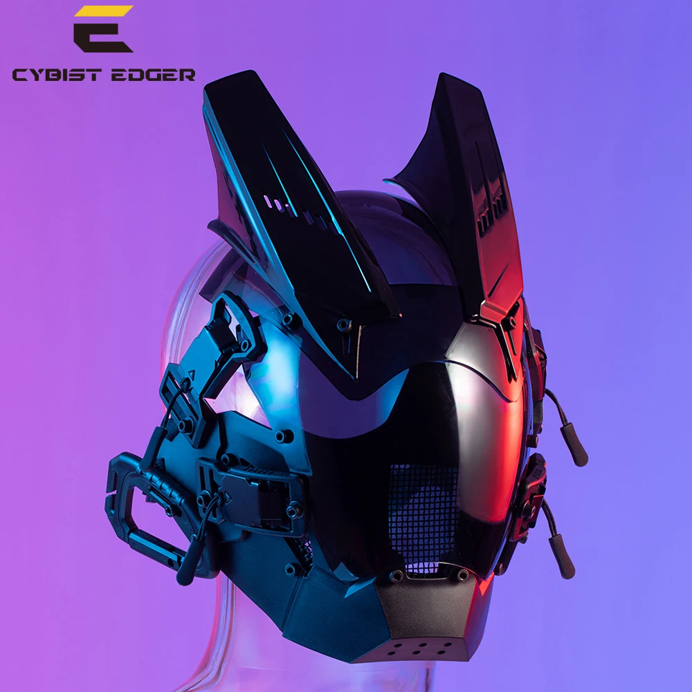 Cyberpunk-Maske-Cosplay-Rolle-Spielen-Prop-Nacht-Stadt-Neon-Helm ...