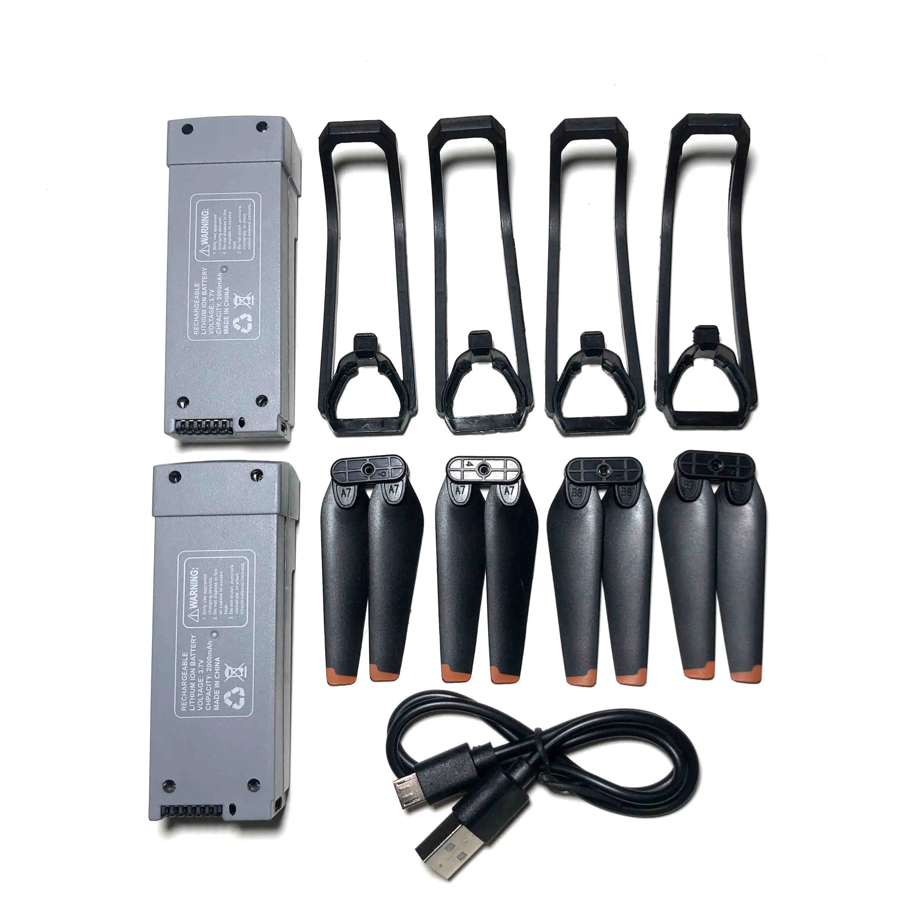 Z908PRO-Dron-Spare-Parts-3-7V-2000MAh-Battery-Propeller-USB-Charging ...