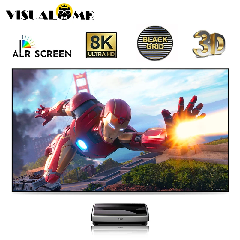 2023 HOT ALR UST Projector Screen Ambient Light Rejecting PET Crystal T ...