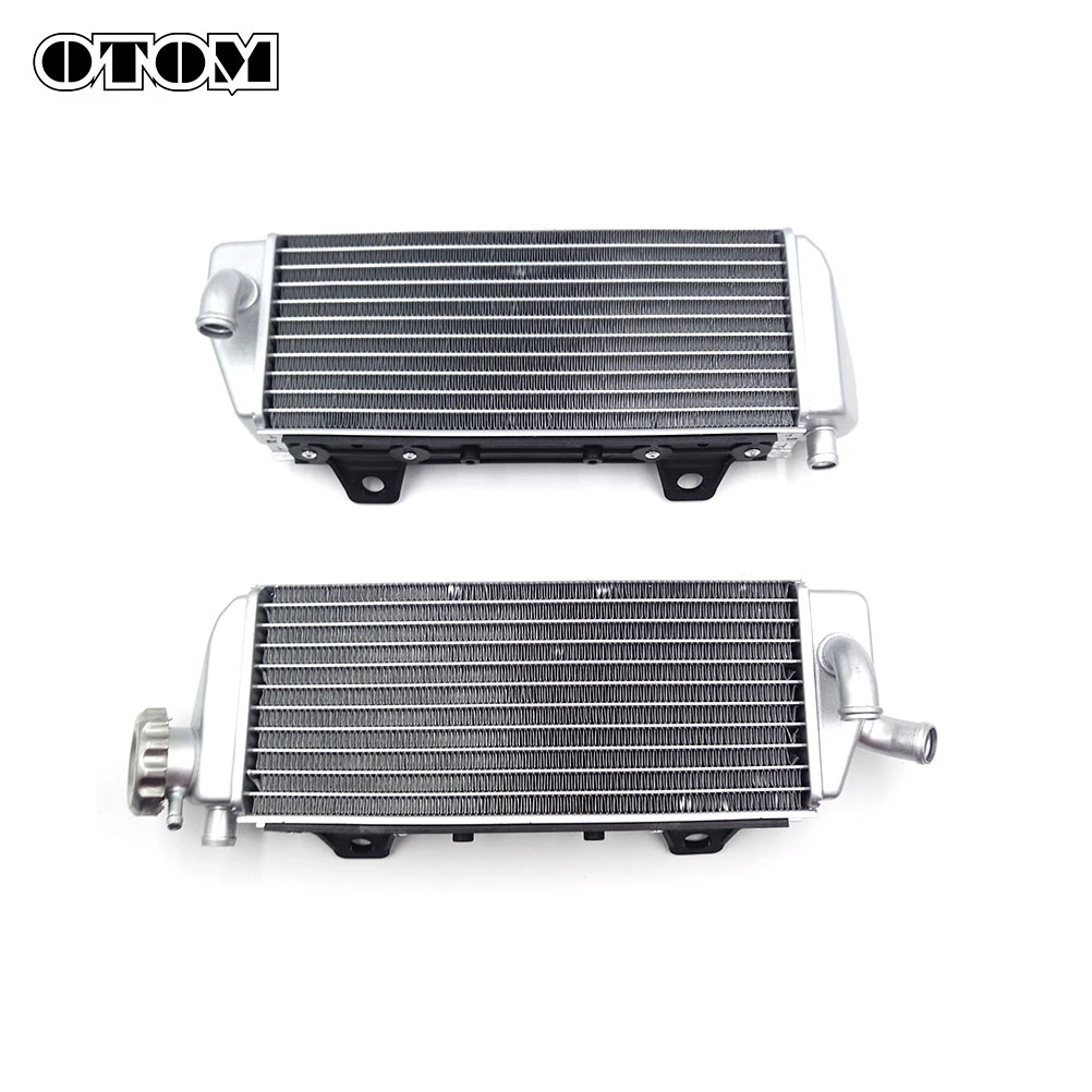 Otom Motorcycle Aluminum Radiator Dirt Bike Motocross Engine Water Tank ...