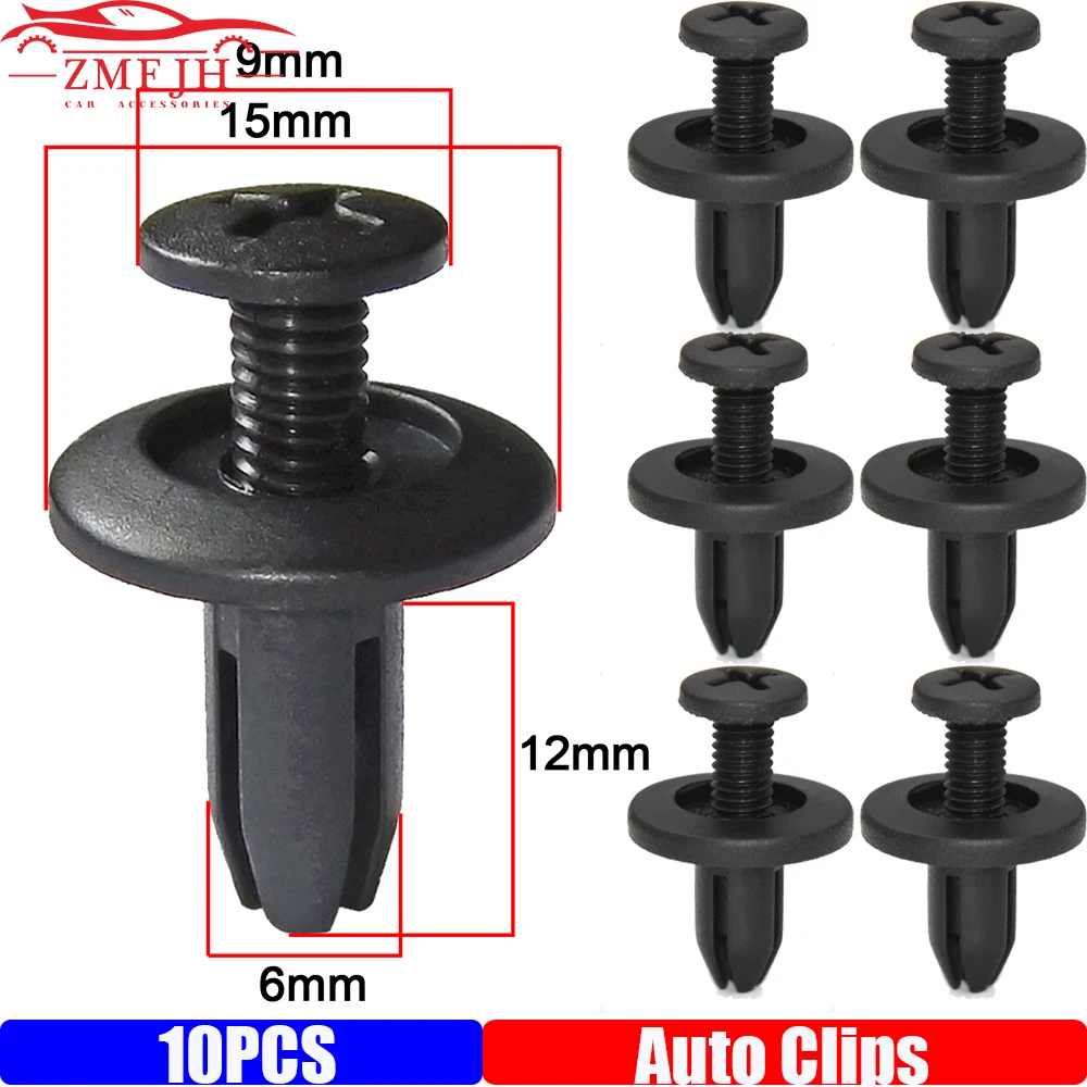 Car-6mm-Hole-Plastic-Rivets-Fastener-Push-Clip-Auto-Vehicle-Door-Trim ...