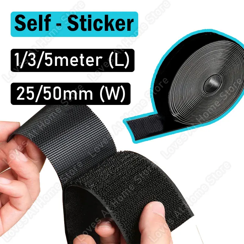 5M-20-50mm-Magic-Fastener-Tapes-Self-Adhesive-Hook-and-Loop-Nylon ...