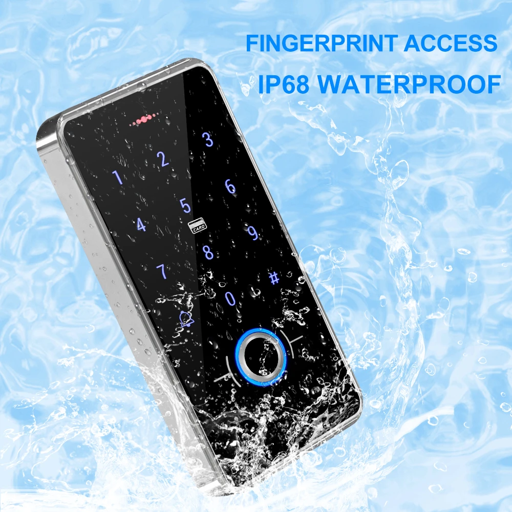 13-56MHz-RFID-Fingerprint-Access-Control-Keypad-IP68-Waterproof-Outdoor ...