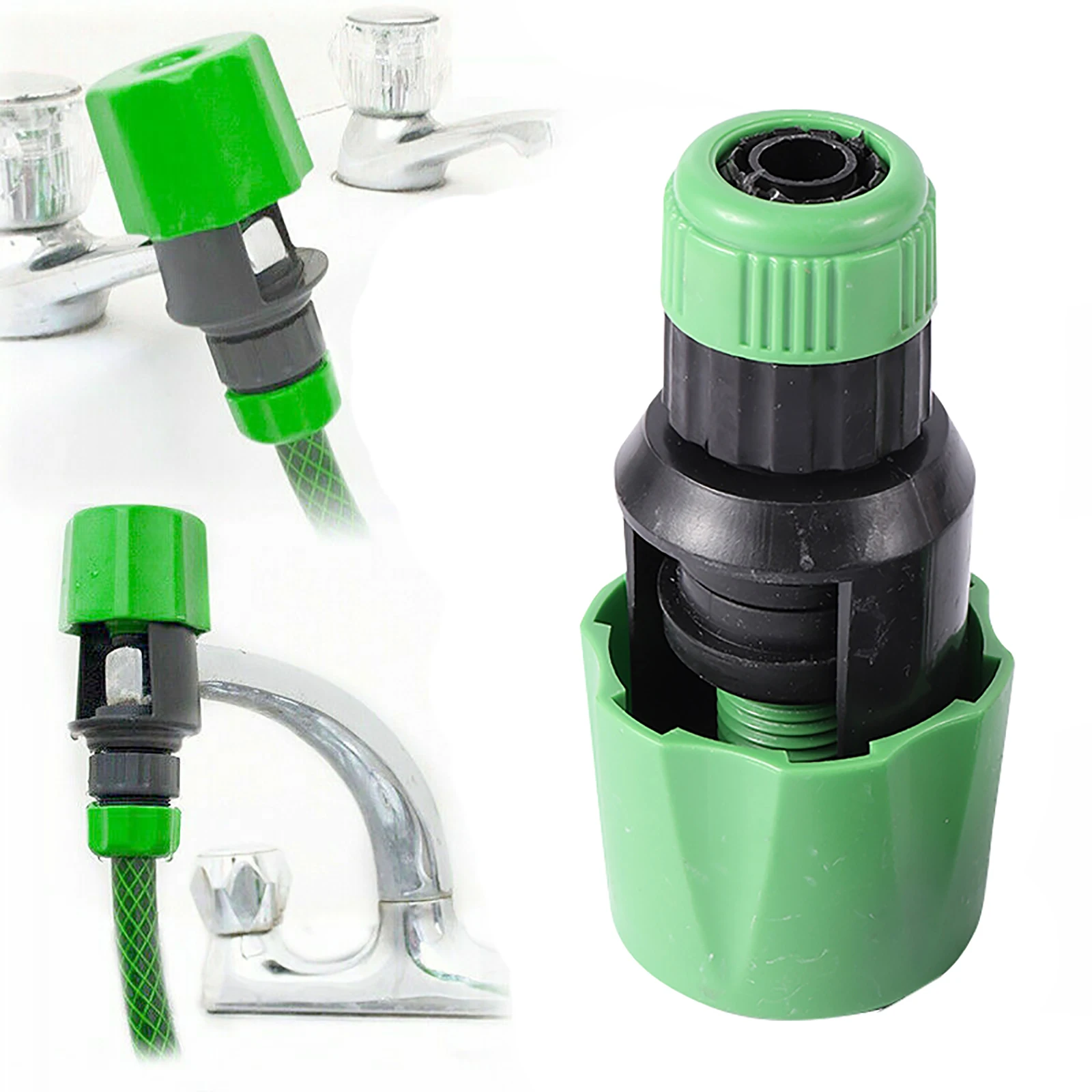 Faucet Universal Hose Connector Kitchen Quick Coupling Garden Watering ...