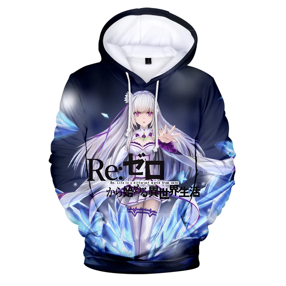 2024-Re-Life-in-a-different-world-from-zero-Kids-3D-Hoodie-Pullover-Men ...