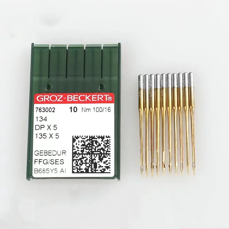 100PCS-GROZ-BECKERT-DPX5-Gold-Double-Needle-Sewing-Machine-Needles ...