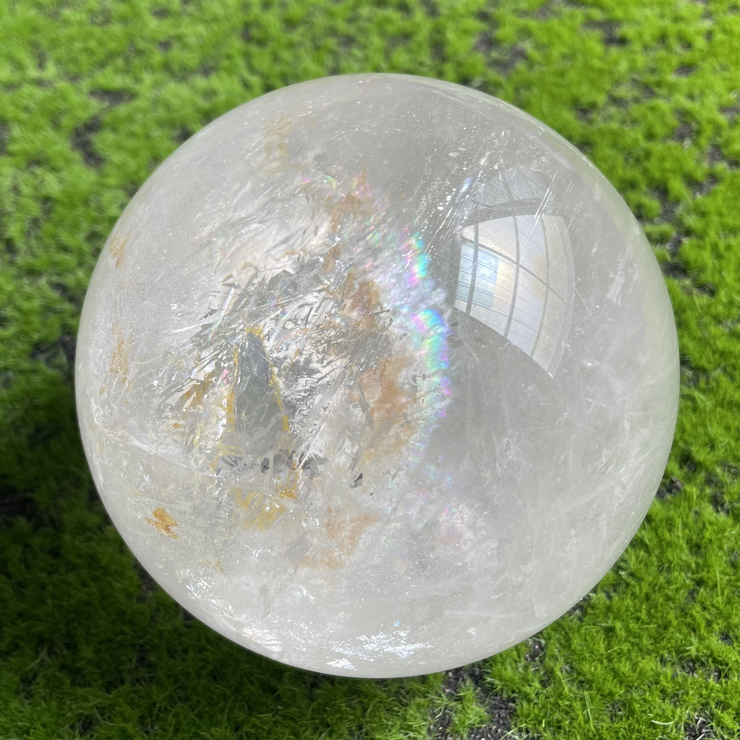 1764g-Natural-Rainbow-Crystal-Ball-Clear-Quartz-Sphere-Massage-Polished ...