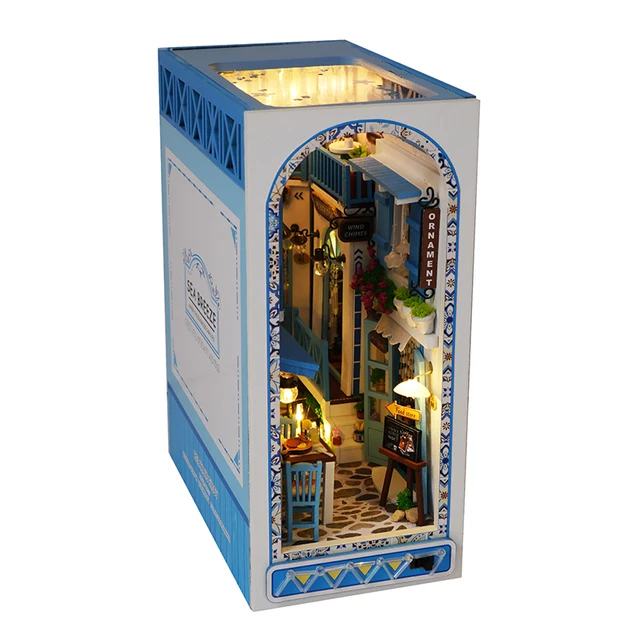 Book Nook Kit Mini DIY Book Nook Touch Light with Furniture Children's ...