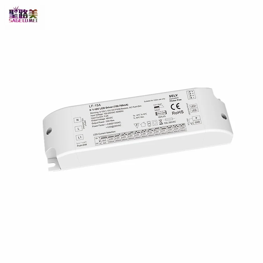 10-45VDC-15W-150-700mA-0-1-10V-Dimmable-LED-Driver-LF-15A-AC110V-220V ...
