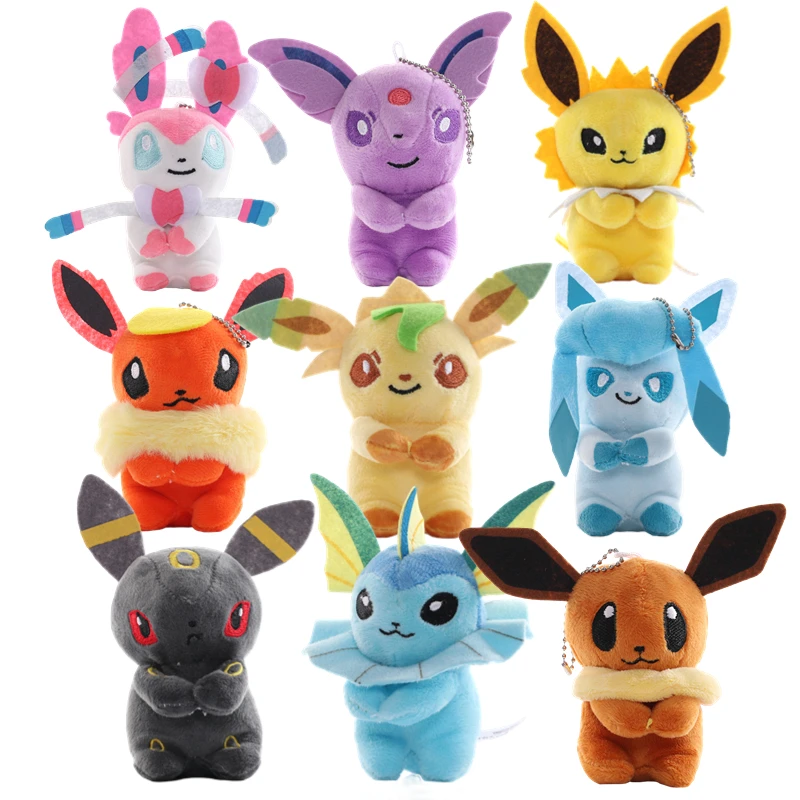 11cm-Pokemon-Plush-Stuffed-Toys-Eevee-Leafeon-Sylveon-Flareon-Umbreon ...